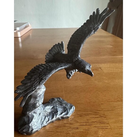 Michael Ricker | Art | Michael Ricker Pewter Flying Eagle With Fish ...